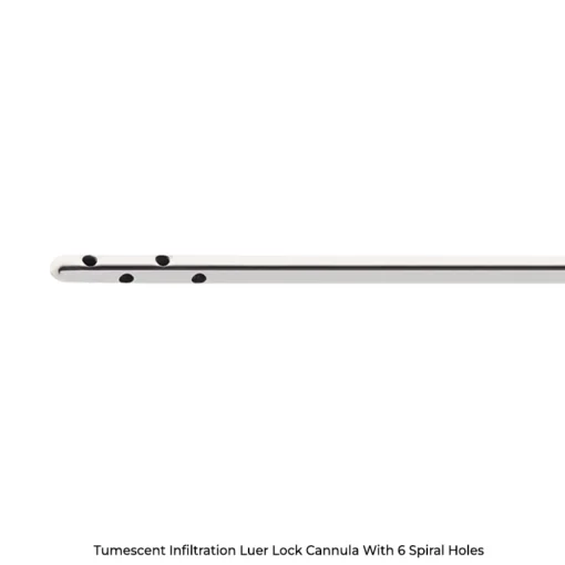 Tumescent Infiltration Luer Lock Cannula With 6 Spiral Holes